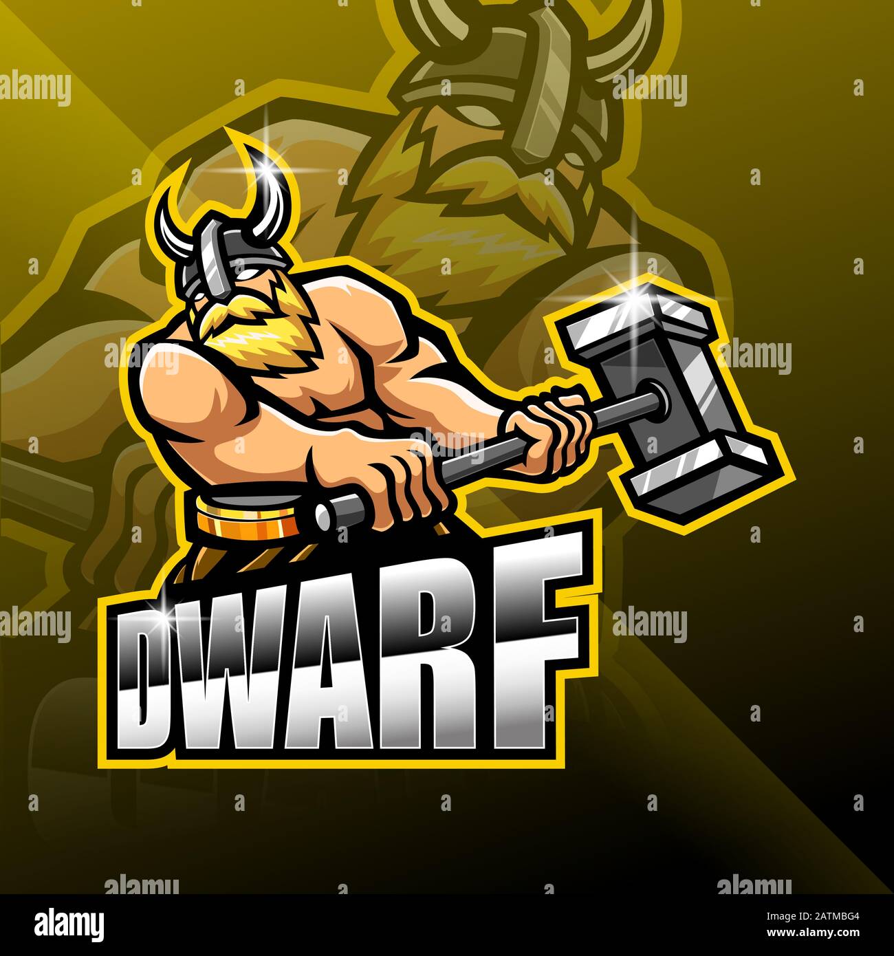 Dwarfs esport mascot logo design Stock Vector Image & Art - Alamy