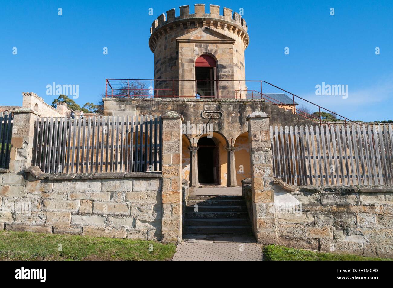 Port Arthur, Australia - July 19, 2014: Guard Tower building landmark ...
