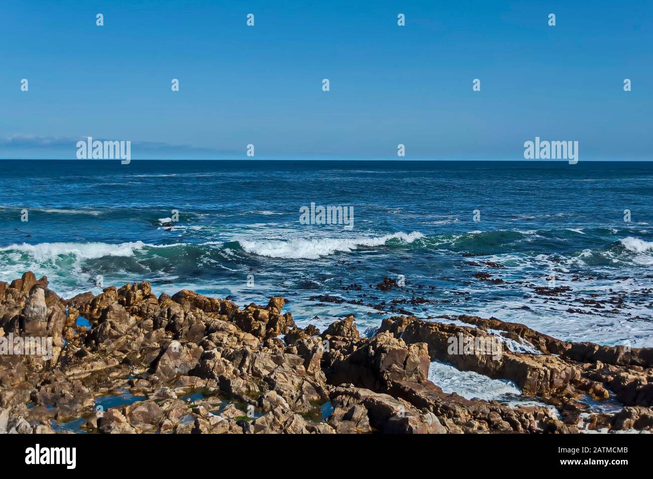Sea shore on Atlantic oceav by Cape Town, South Africa Stock Photo - Alamy