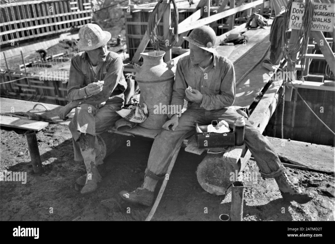Two dam workers hi-res stock photography and images - Alamy