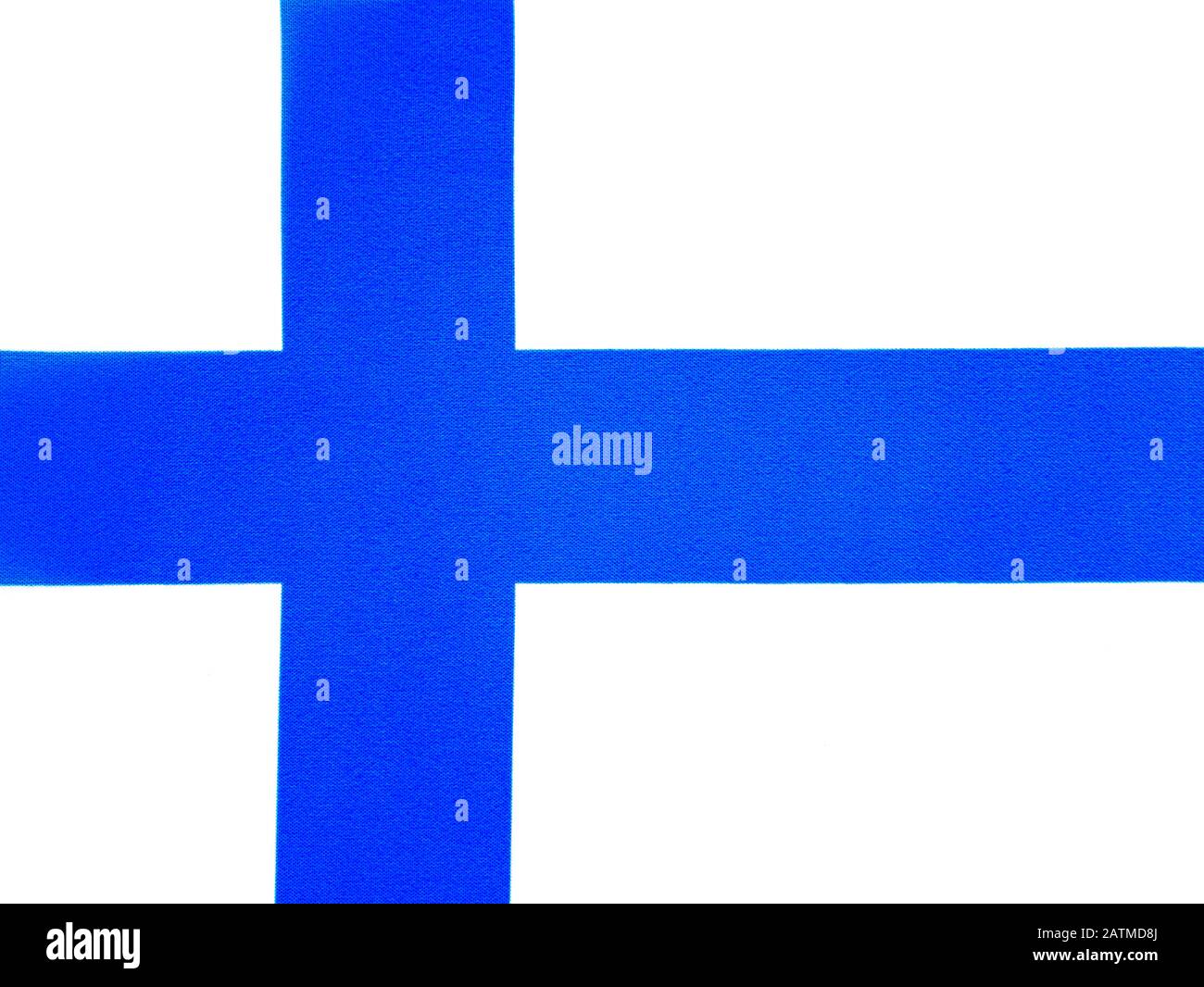 National flag of Finland on a white background Stock Photo - Alamy