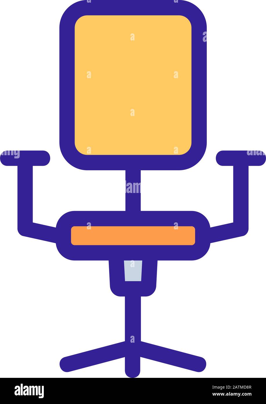 The work chair icon is a vector. Isolated contour symbol illustration ...