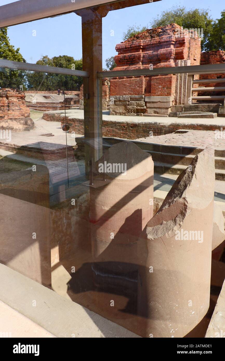 Long view of popular Assi Ghat with several pilgrims, that stands at ...