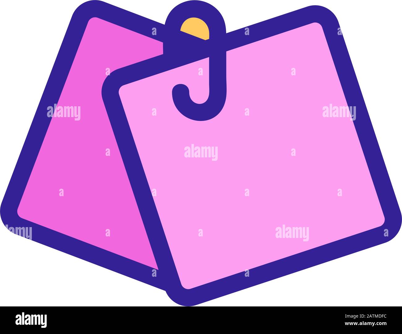Work notes icon vector. Isolated contour symbol illustration Stock ...
