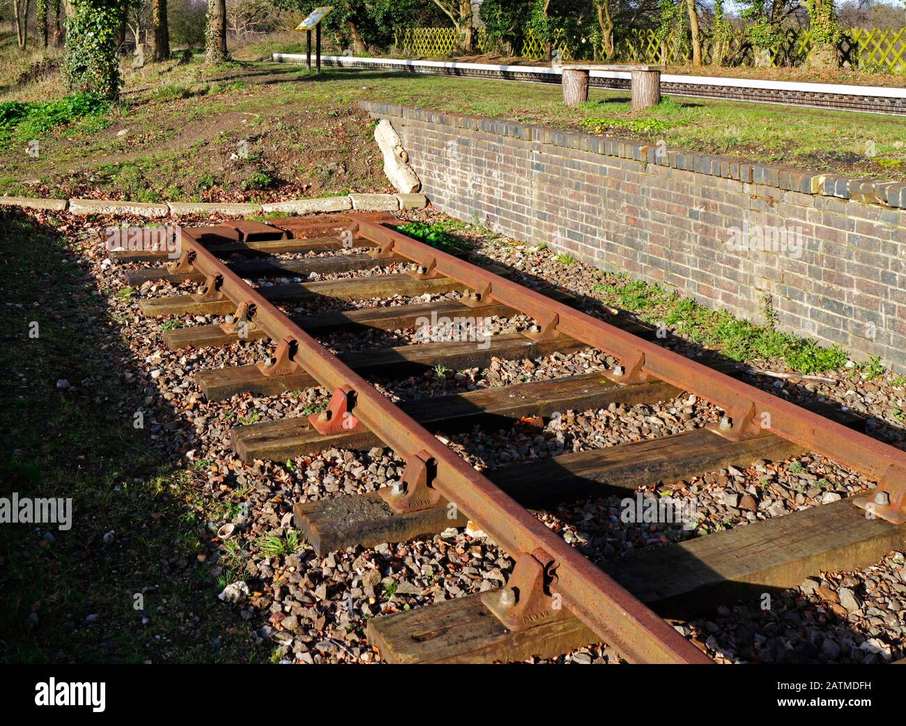 Track relaid in the loading dock at the former Midland and Great ...