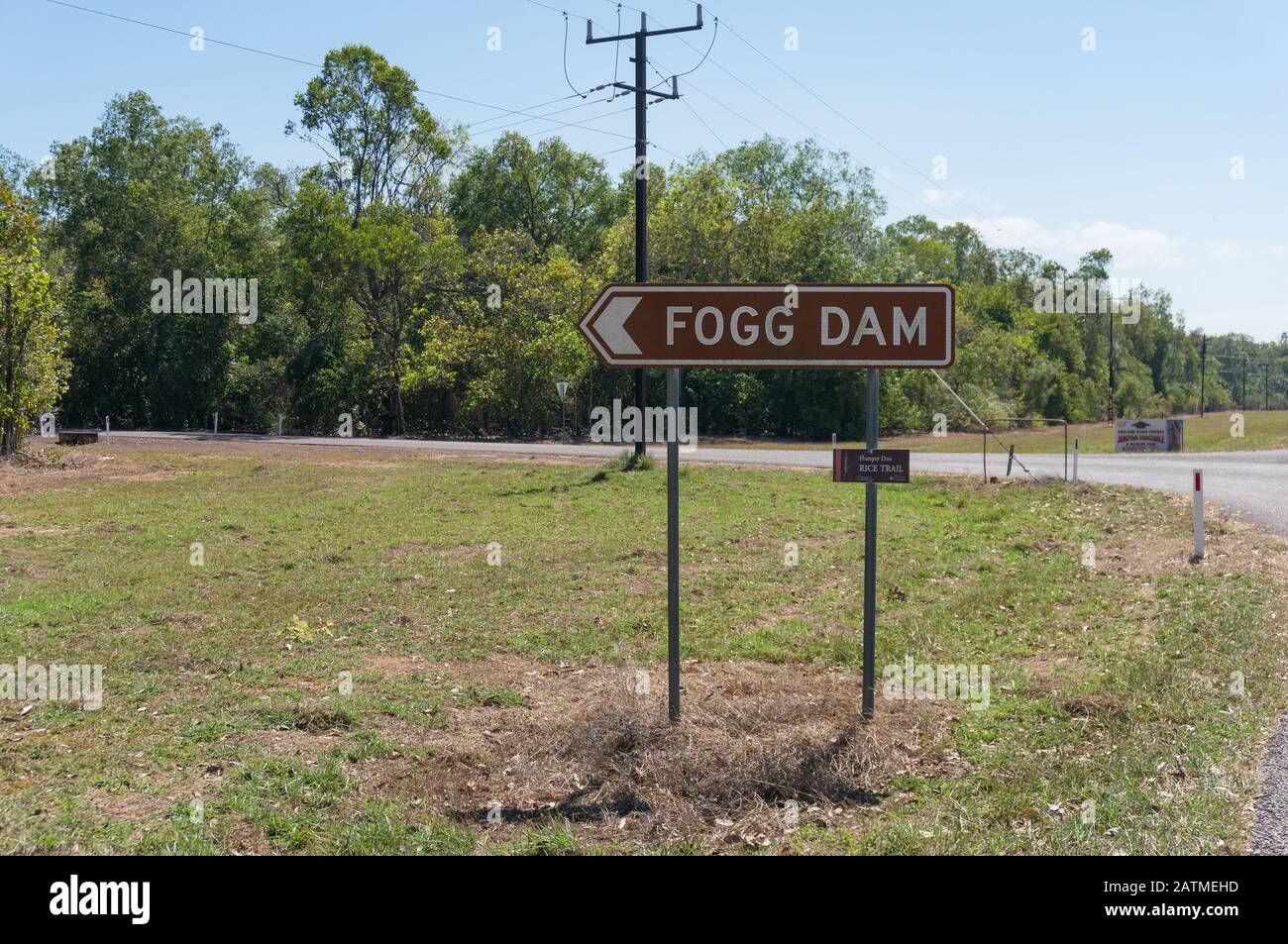 Northern Territory, Australia - June 2, 2019: Road sign with direction ...