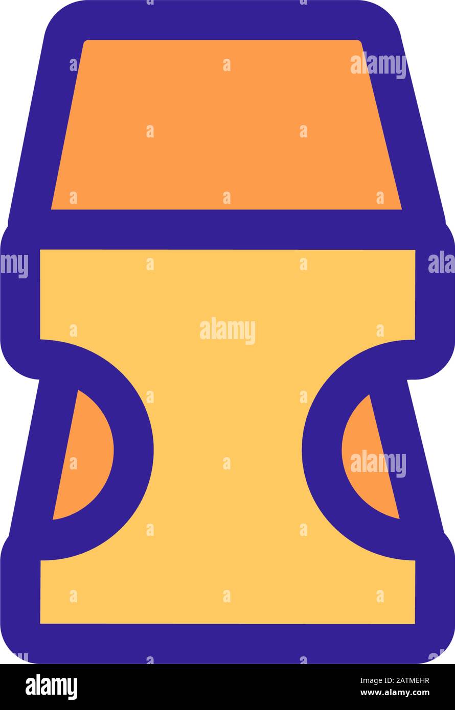 Cast iron rail icon vector. Isolated contour symbol illustration Stock ...