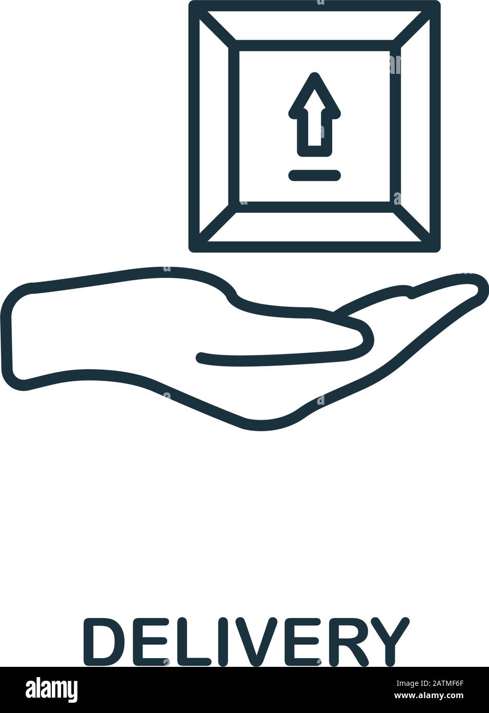 Delivery line icon. Thin design style from logistics delivery icon ...