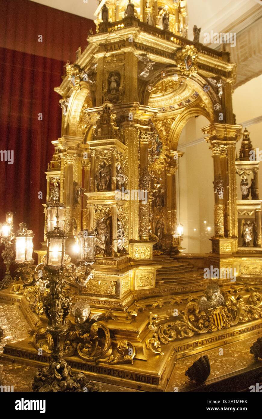 Valencia Cathedral Valencia Spain. The Chapel Of The Holy Grail ...