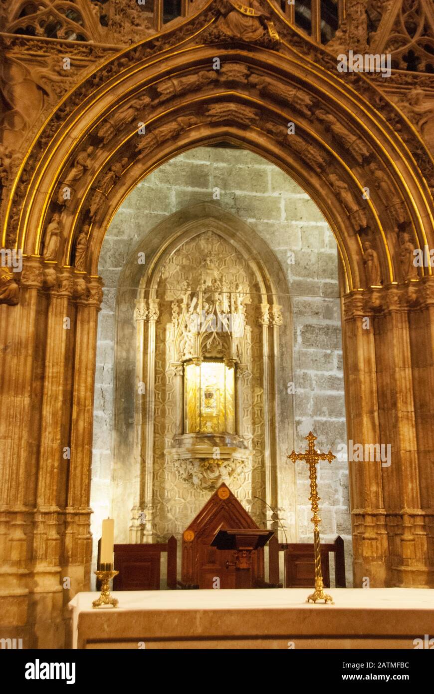 Valencia Cathedral Valencia Spain. The Chapel Of The Holy Grail. Holy ...