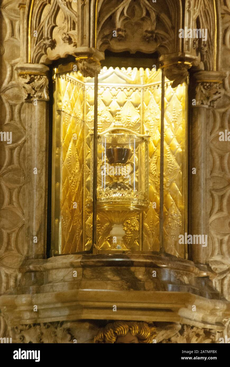 Valencia Cathedral Valencia Spain. The Chapel Of The Holy Grail. Holy ...