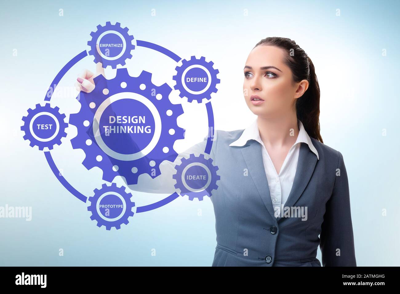 The design thinking concept in software development Stock Photo - Alamy