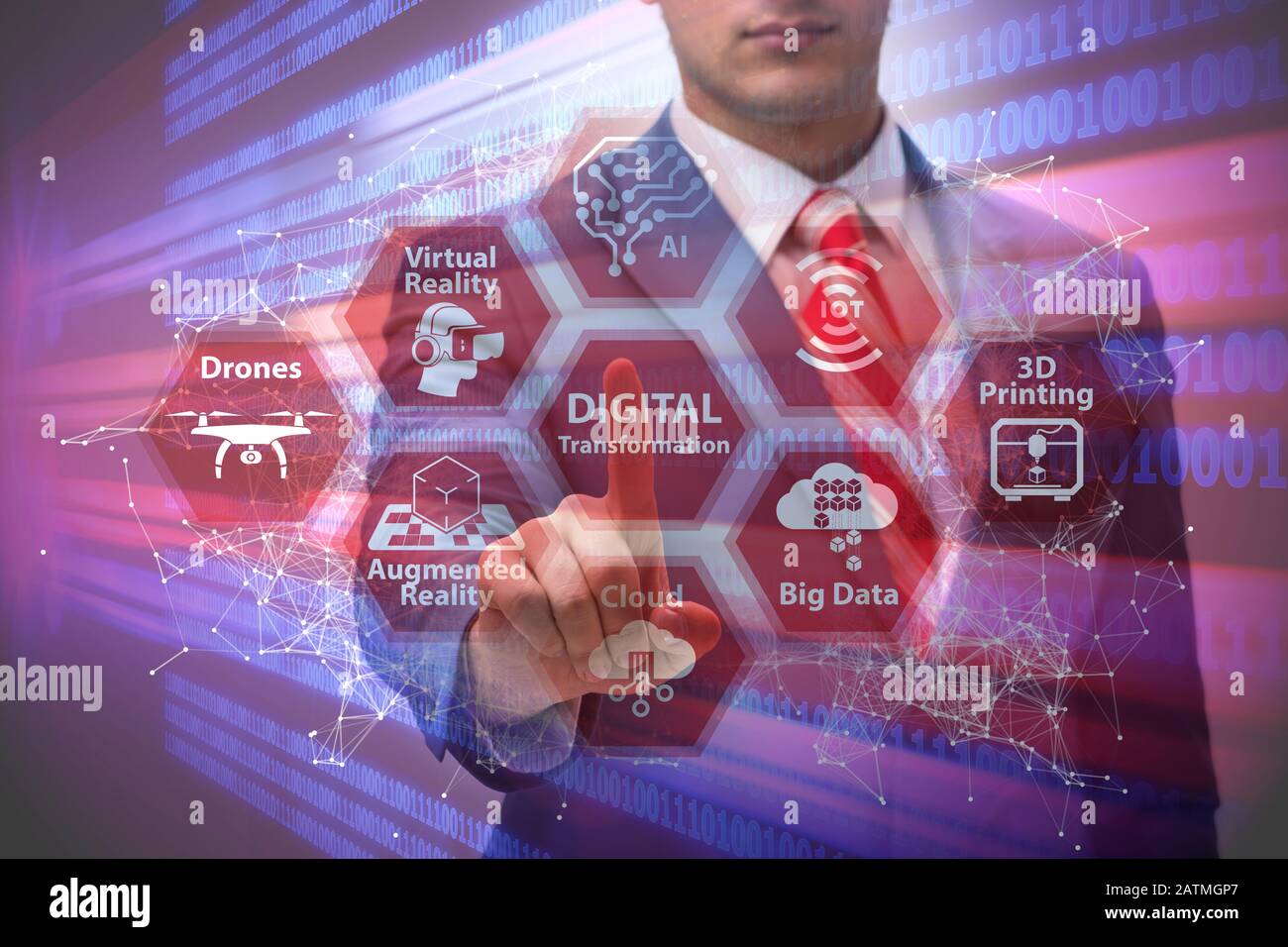 The digital transformation and digitalization technology concept Stock ...