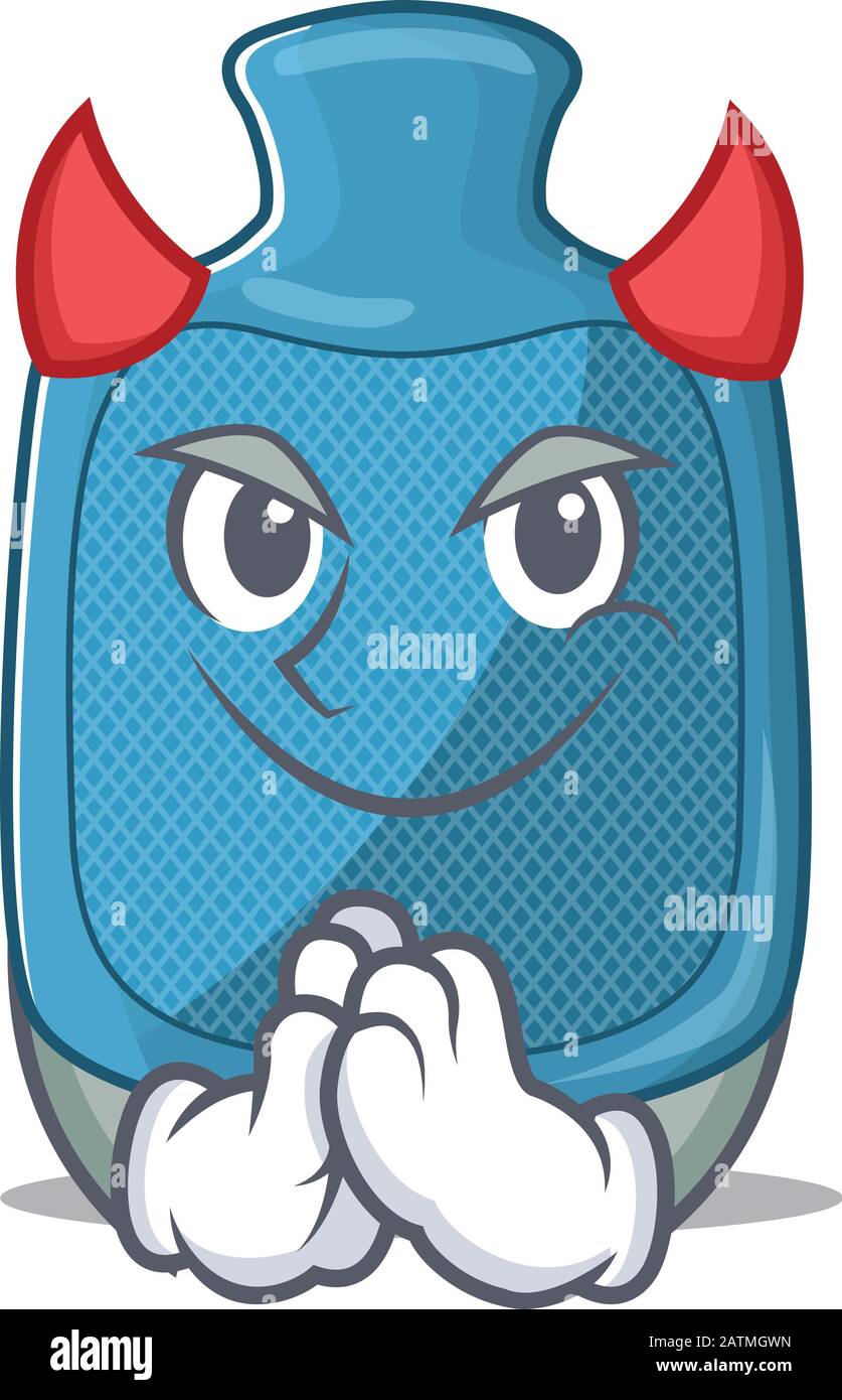 Devil hot water bag Cartoon in character design Stock Vector Image & Art - Alamy