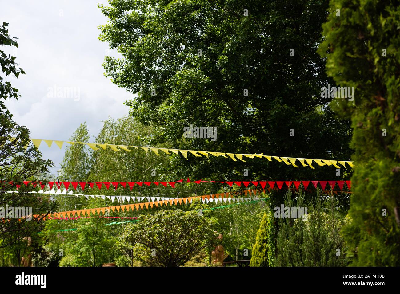 Flag hanging in park hi-res stock photography and images - Alamy