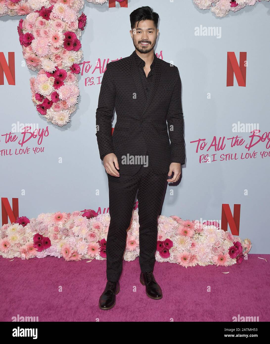 Los Angeles, USA. 03rd Feb, 2020. Ross Butler arrives at the Netflix's ...