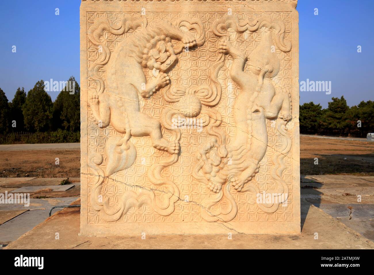 The ancient Chinese stone carving Stock Photo - Alamy