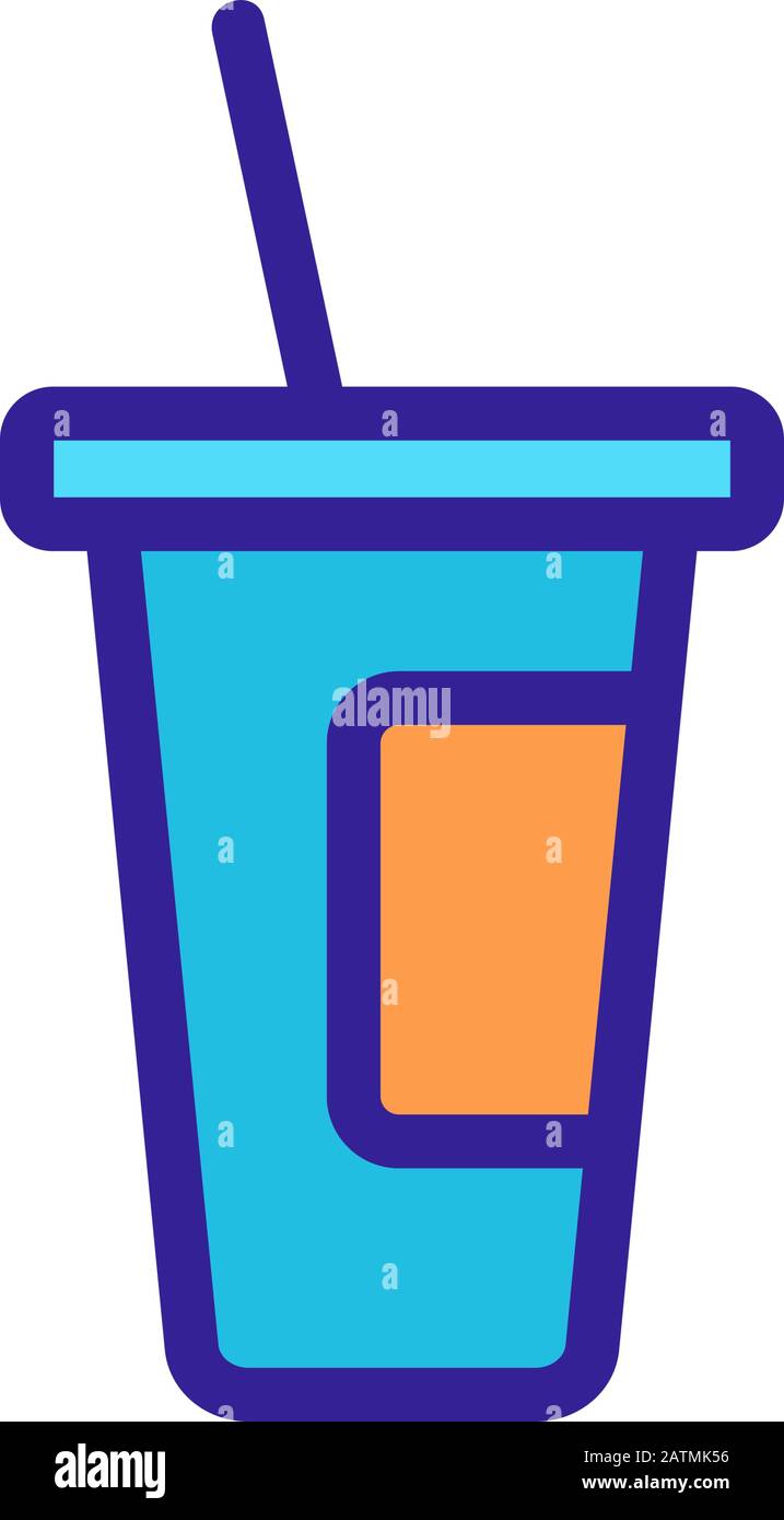 Energy drink icon vector. Isolated contour symbol illustration Stock ...