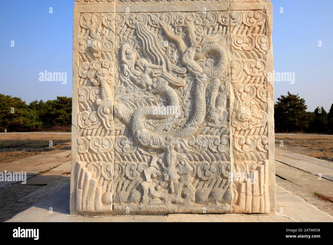 The ancient Chinese stone carving Stock Photo - Alamy