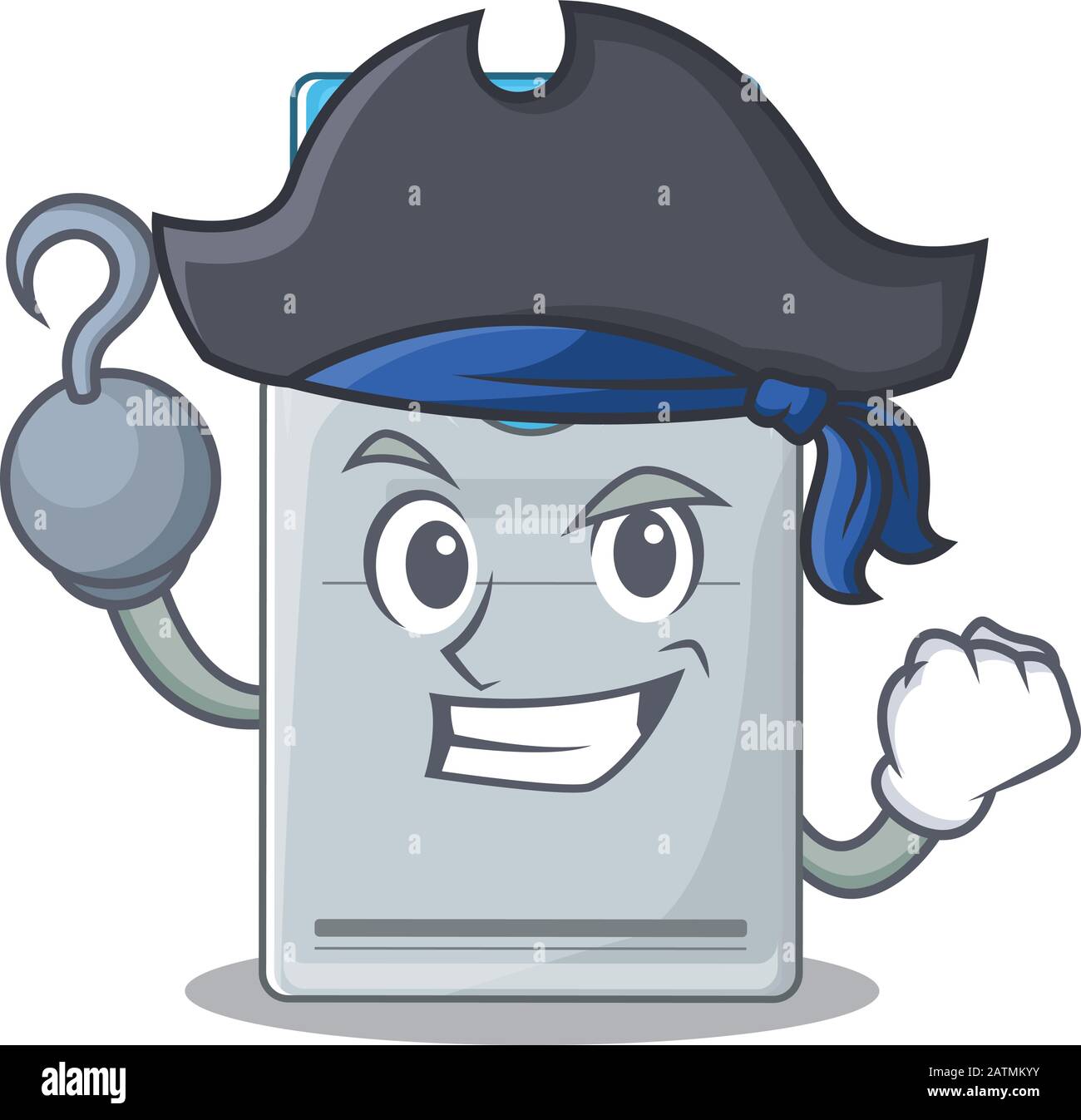 cool and funny key card cartoon style wearing hat Stock Vector Image ...