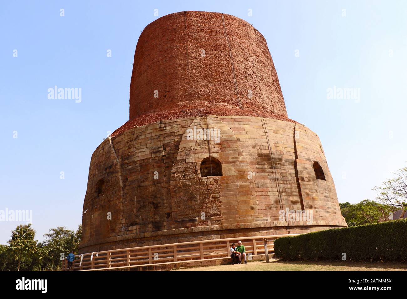Dhamek Stupa - one of the most famous Buddhist stupas located in ...