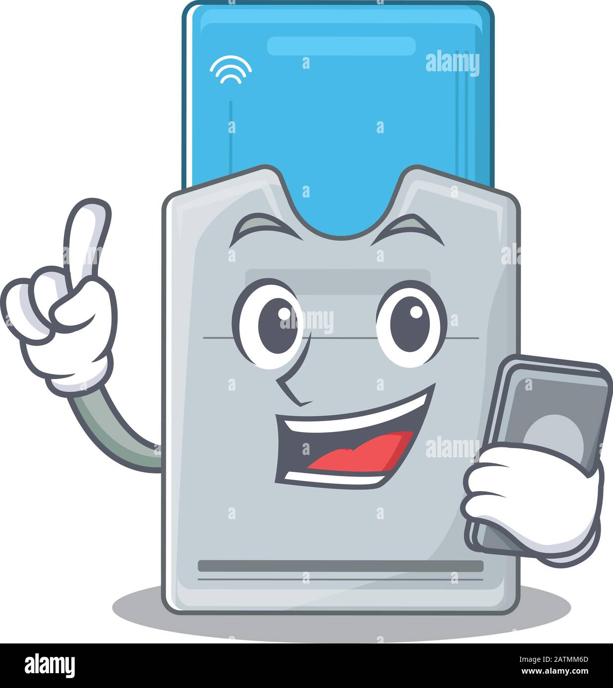 Cartoon design of key card speaking on a phone Stock Vector Image & Art ...