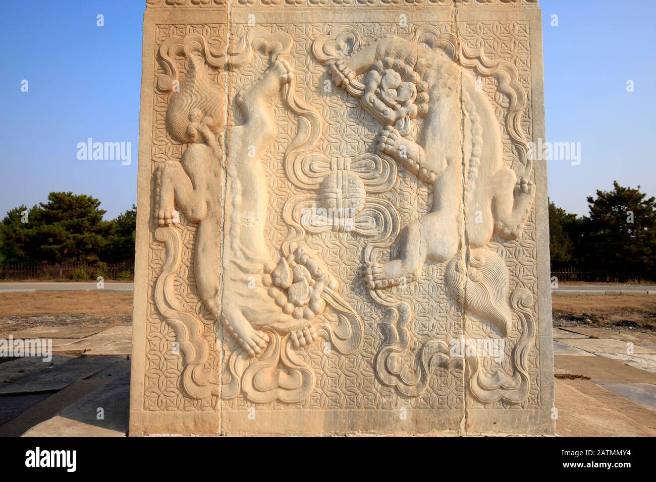 The ancient Chinese stone carving Stock Photo - Alamy