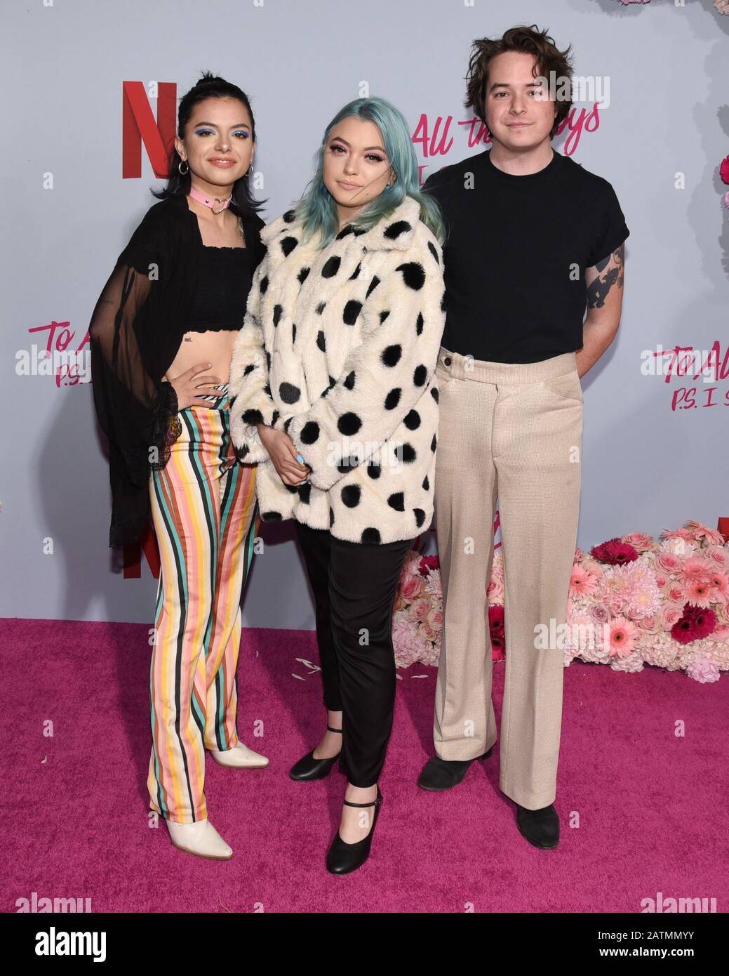 February 3, 2020, Hollywood, CA, USA: Rena Lovelis, Nia Lovelis and ...