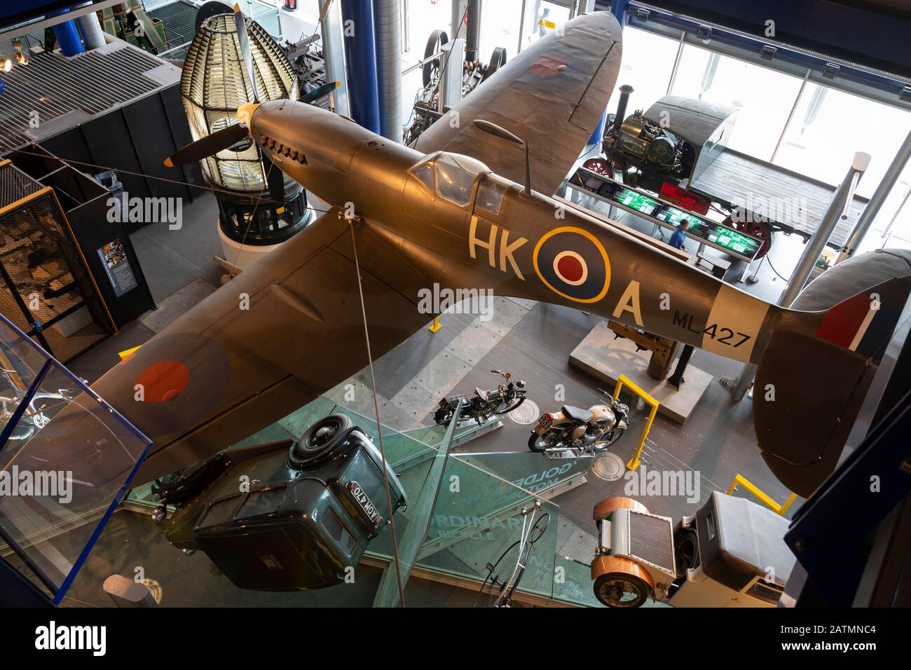 Historic aeroplanes and cars at Think Tank Birmingham Science Museum ...