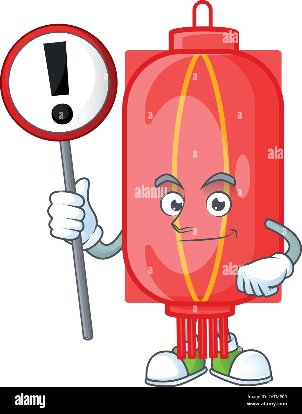 A picture of Cartoon mascot of chinese traditional paper rise up a ...