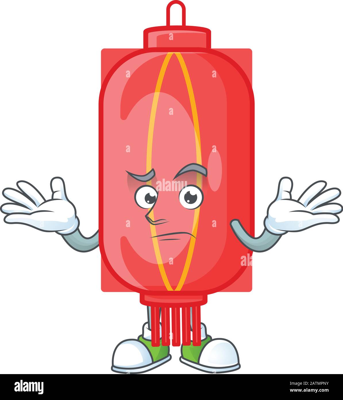 Super Funny Grinning chinese traditional paper mascot cartoon style ...