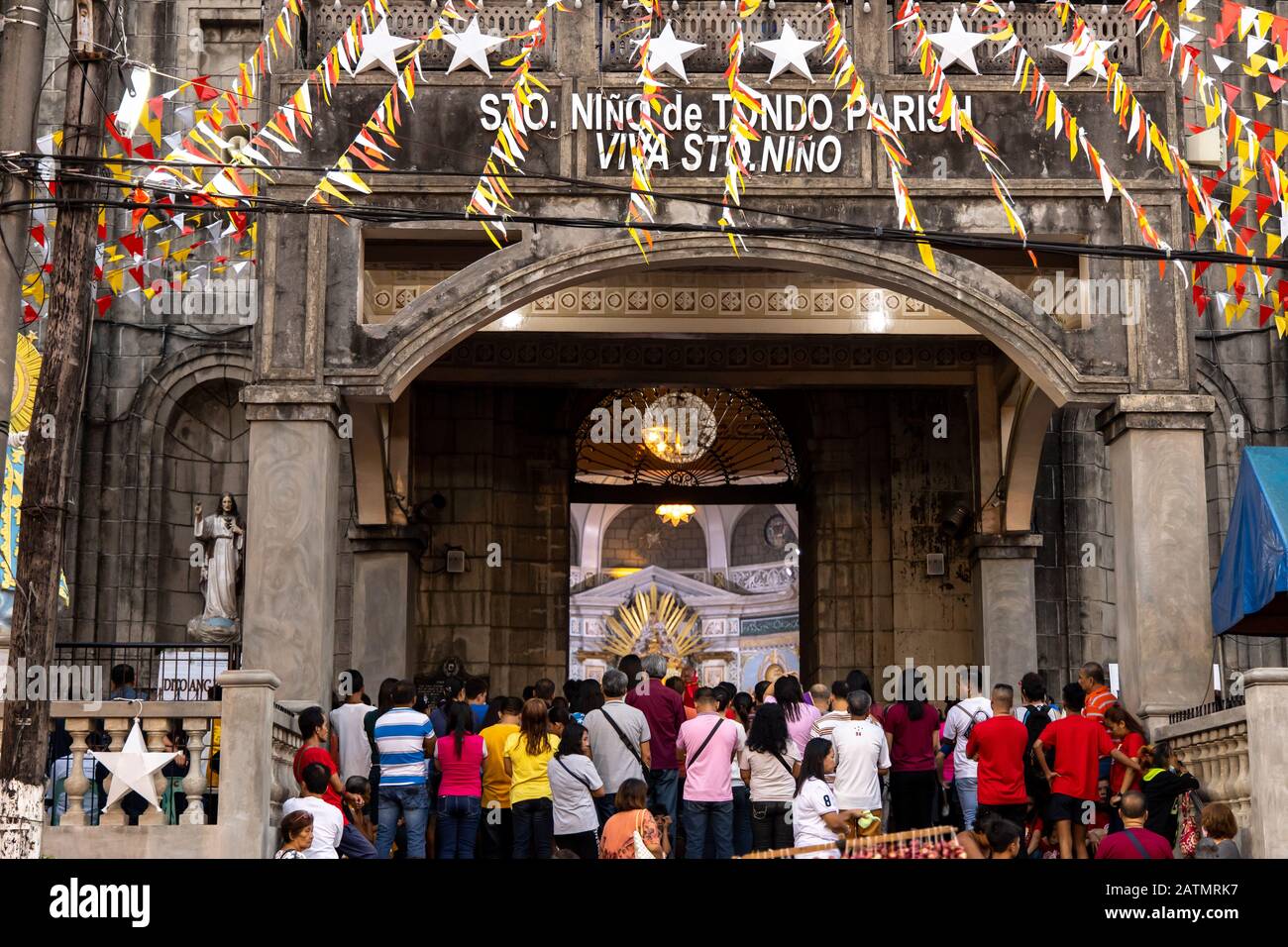 Jan 18, 2020 People taking part in the viva sto nino manila festival ...
