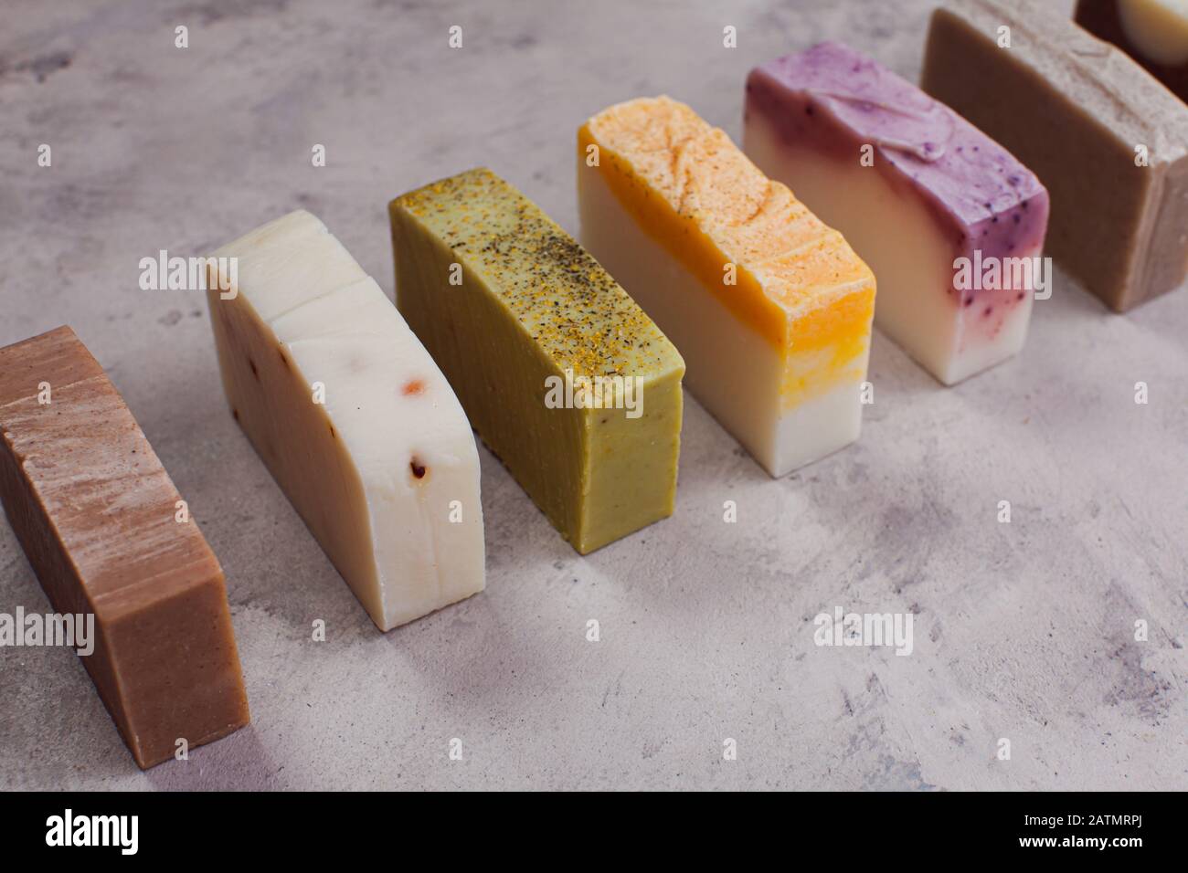 Organic soap with natural components and oils Stock Photo - Alamy