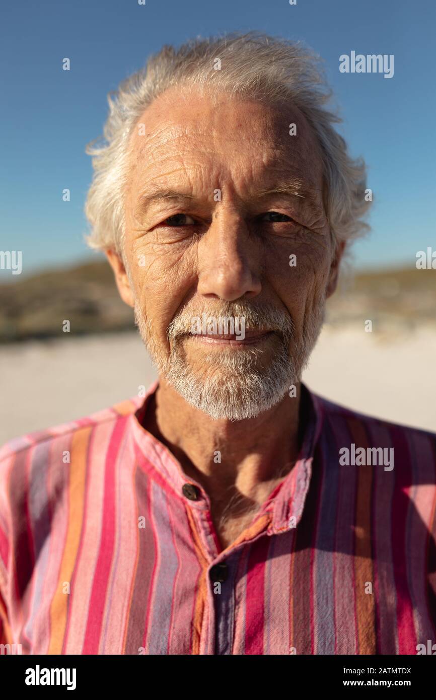 Old man enjoying free time Stock Photo - Alamy