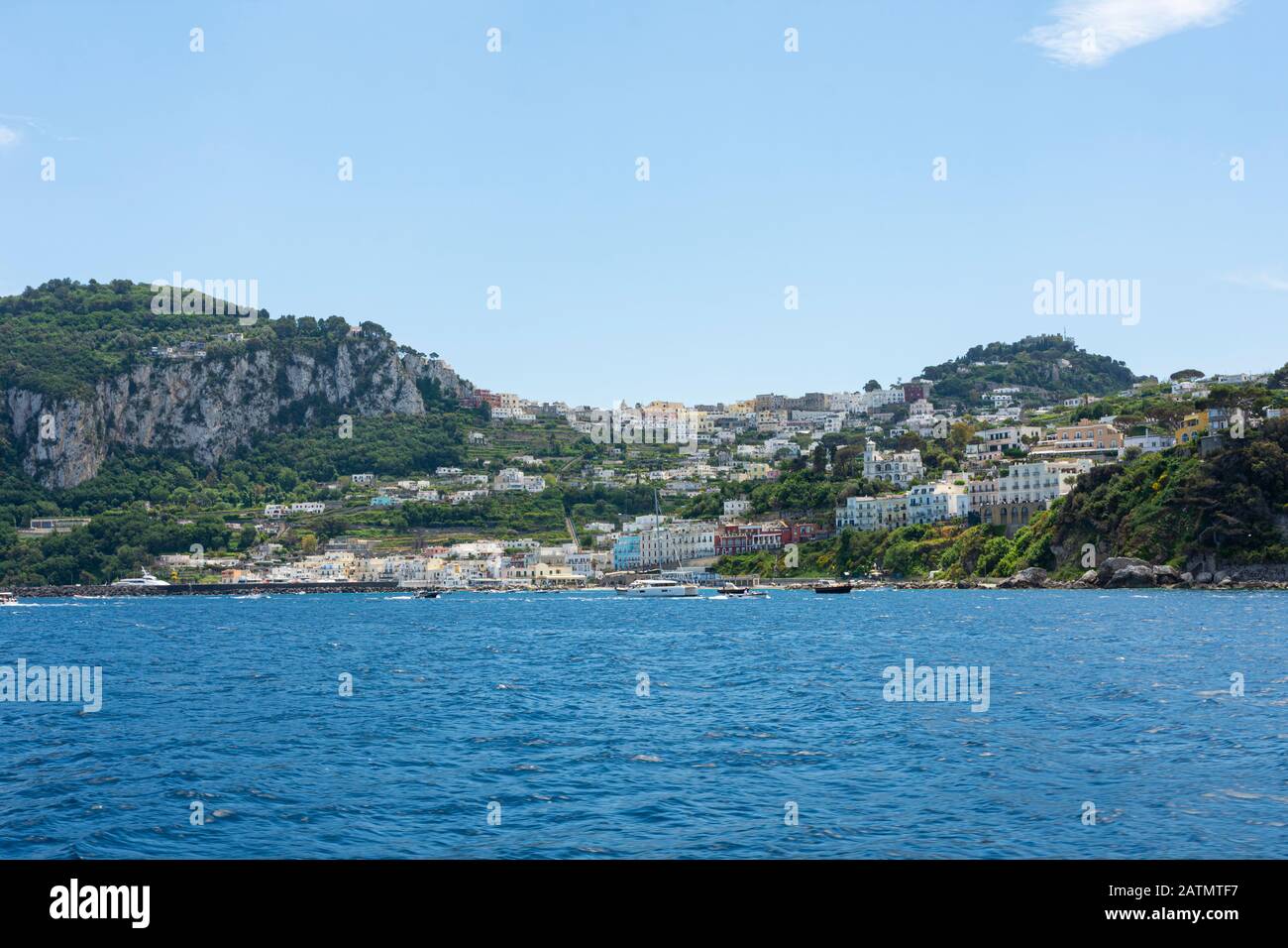Capri is an island located in the Tyrrhenian Sea off the Sorrento ...