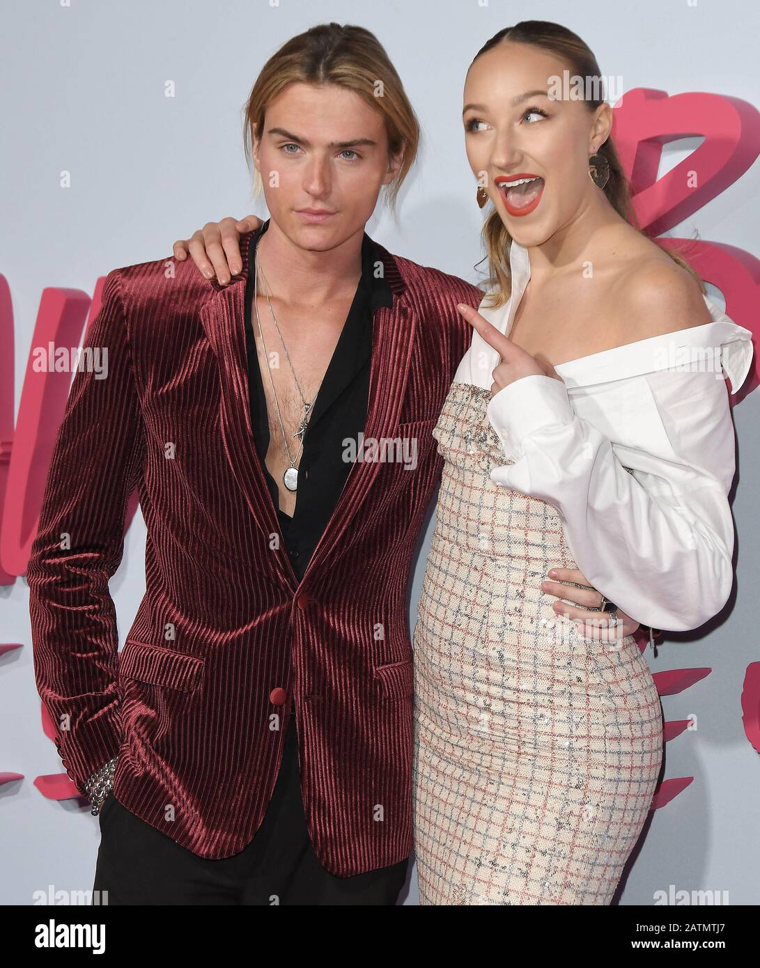 Los Angeles, USA. 03rd Feb, 2020. (L-R) Luke Eisner and Ava Michelle at ...