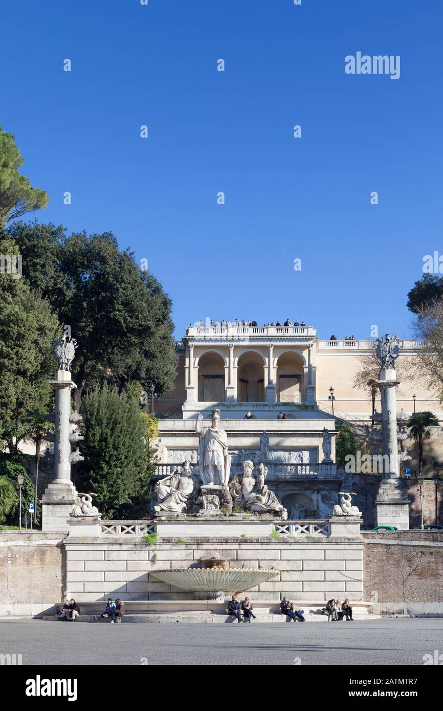 Pincio terrace hi-res stock photography and images - Alamy