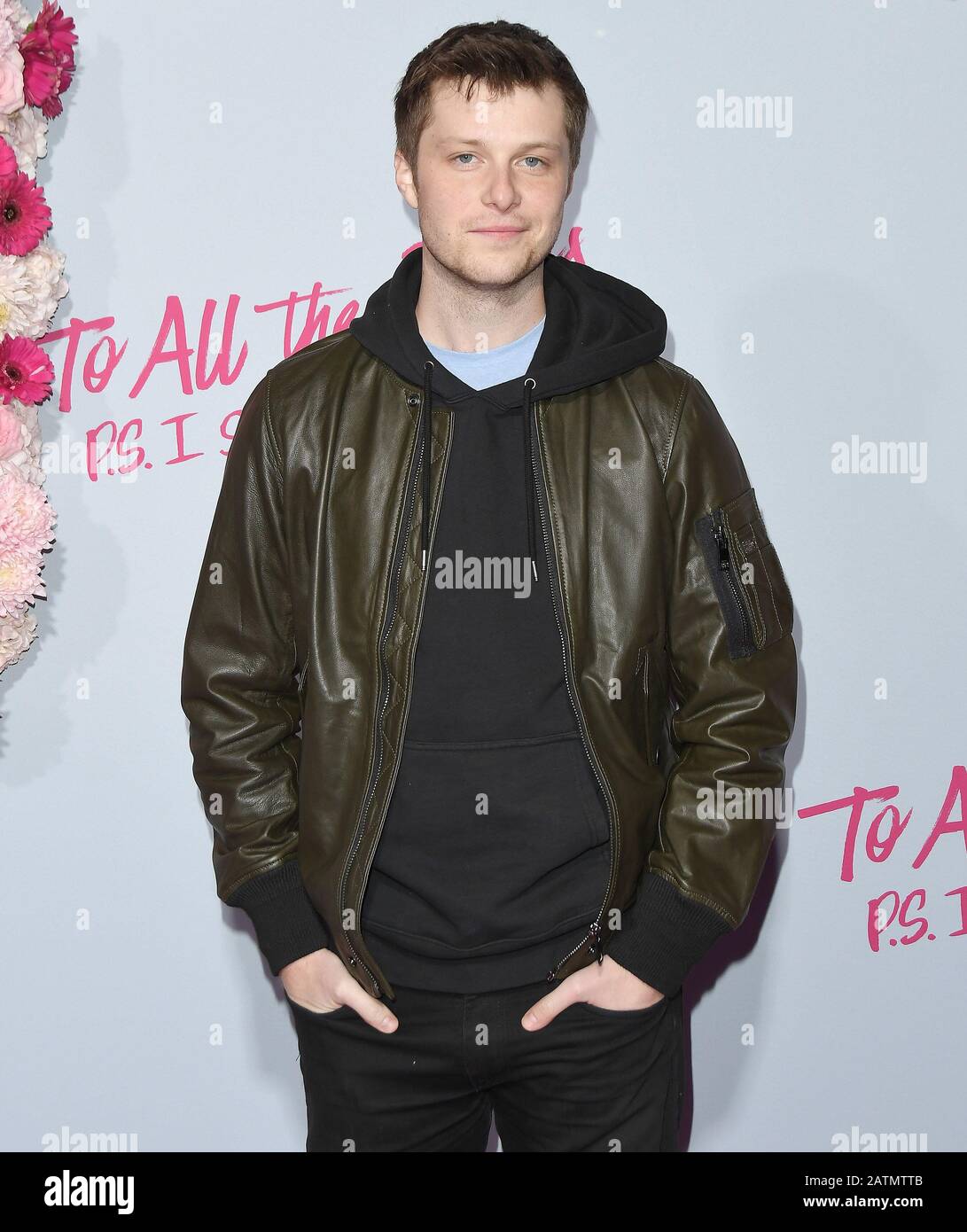 Los Angeles, USA. 03rd Feb, 2020. Tyler Barnhardt arrives at the ...