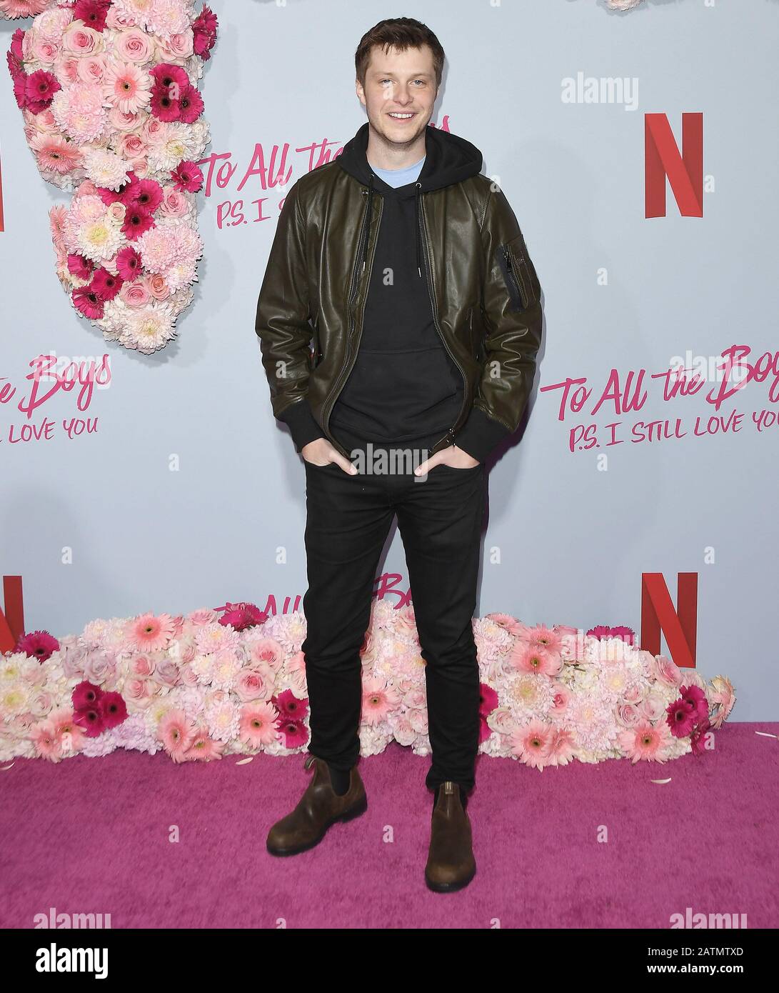 Los Angeles, USA. 03rd Feb, 2020. Tyler Barnhardt arrives at the ...