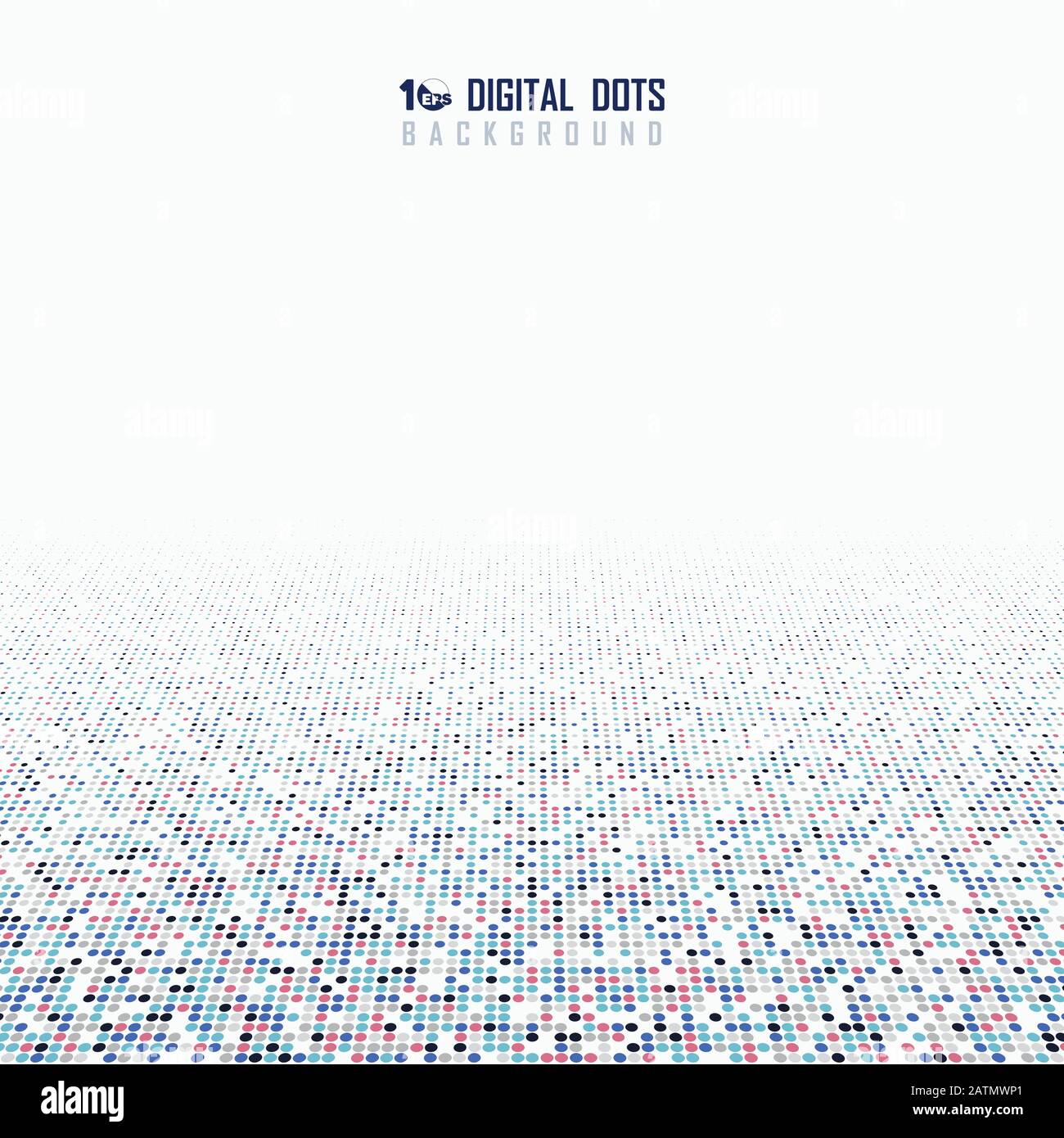 Abstract dot pattern design of multicolor decorative cover background ...