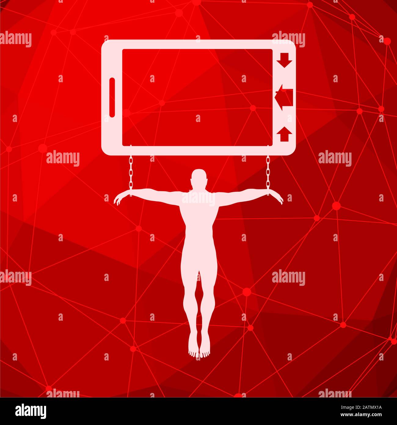 Addiction touch Stock Vector Images - Alamy