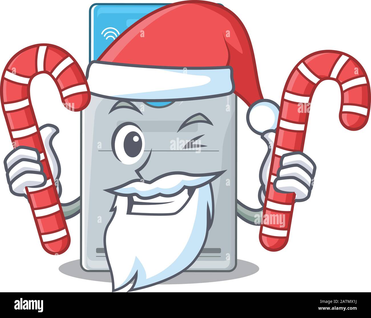 Santa key character cartoon hi-res stock photography and images - Alamy