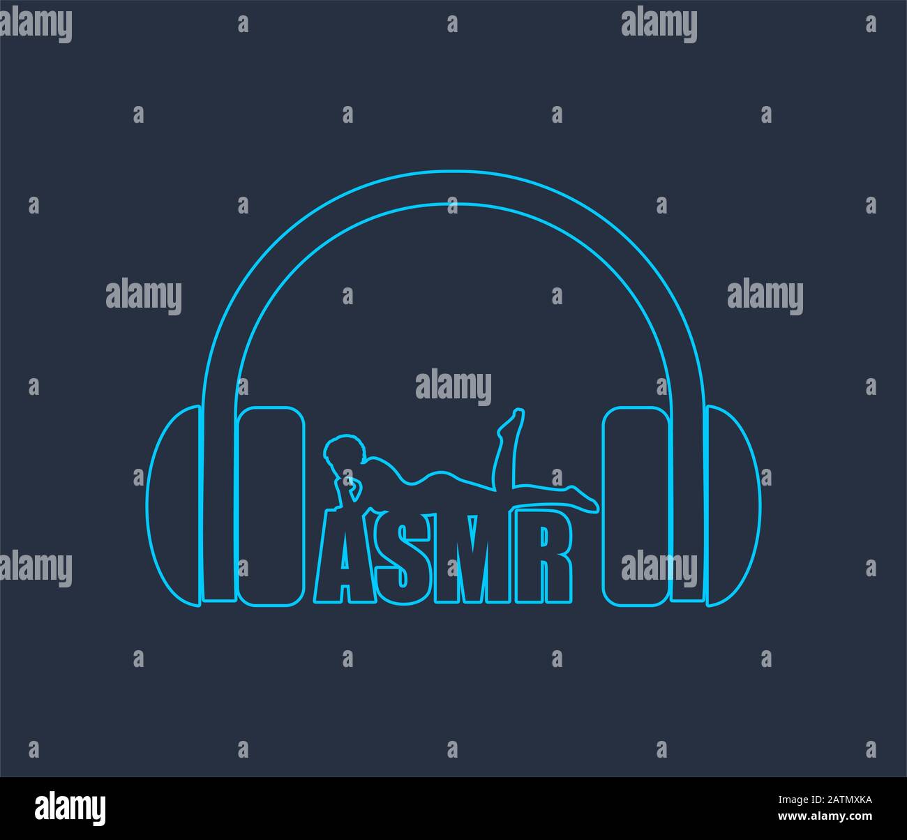 Asmr microphone autonomous sensory Stock Vector Images - Alamy