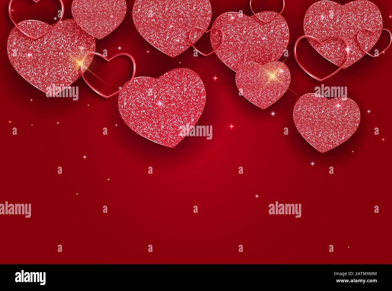 Valentine's Day Love and Feelings Background Design. illustration Stock ...