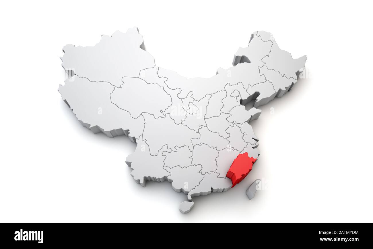 Fujian map hi-res stock photography and images - Alamy