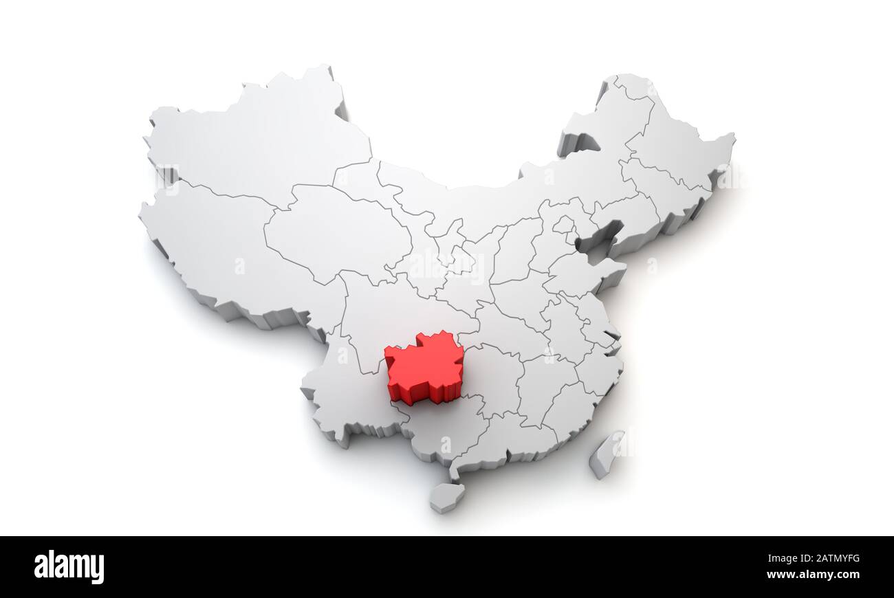 Guizhou map hi-res stock photography and images - Alamy