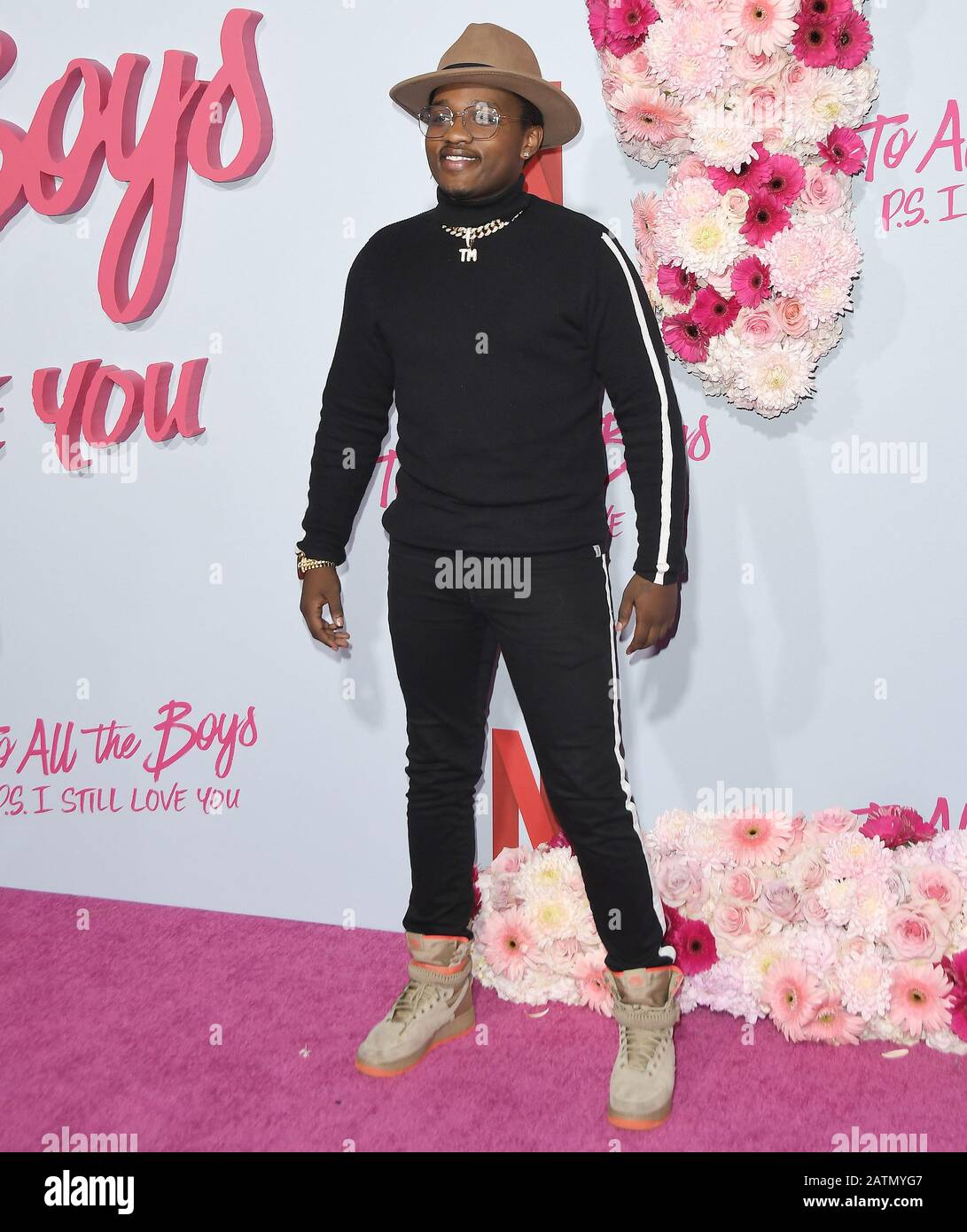 Los Angeles, USA. 03rd Feb, 2020. Trezzo Mahoro arrives at the Netflix ...