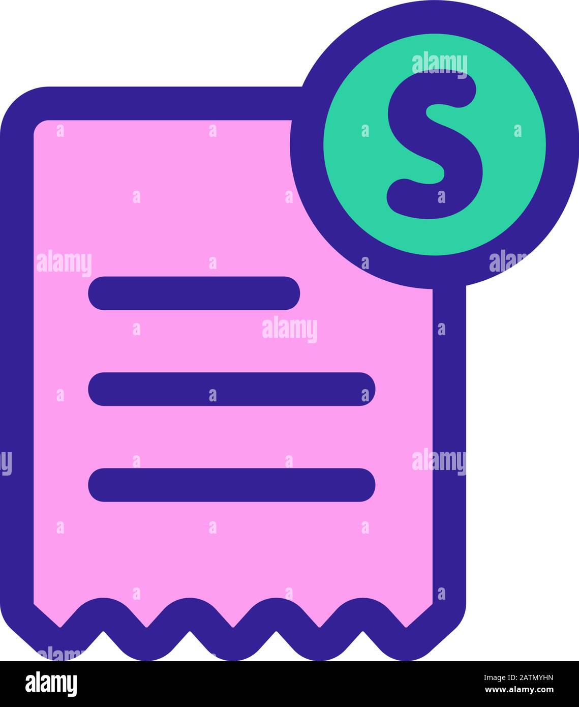 Buying a ticket icon vector. Isolated contour symbol illustration Stock ...