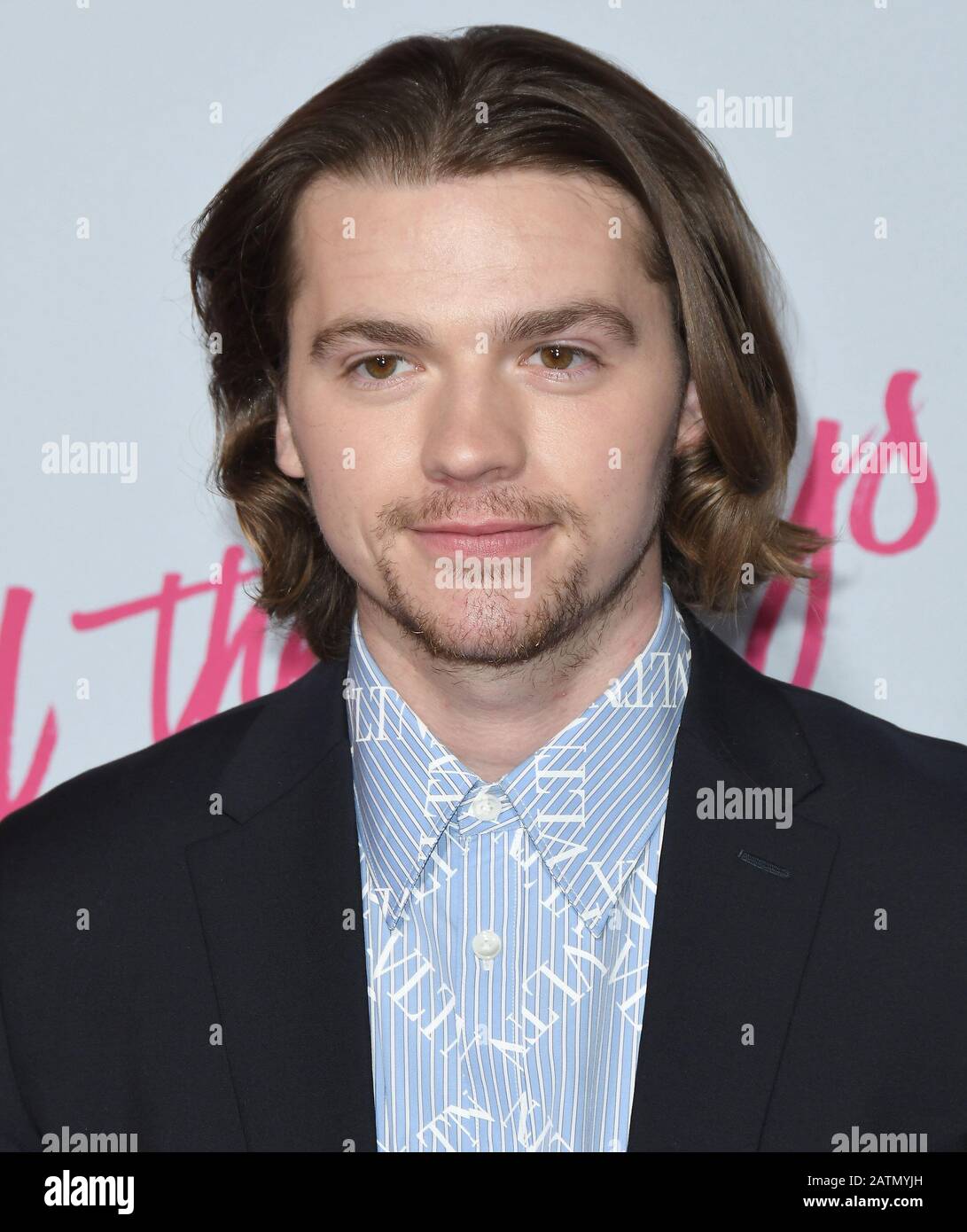 Los Angeles, USA. 03rd Feb, 2020. Joel Courtney arrives at the Netflix ...