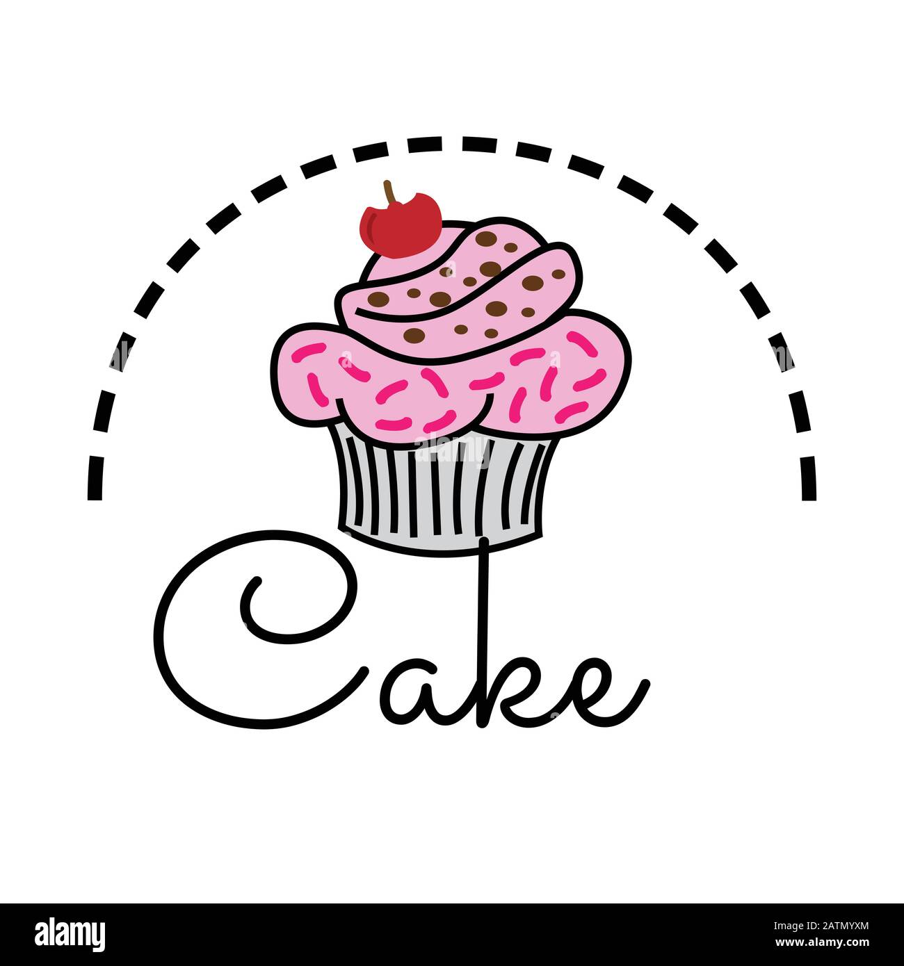 Cake vector icon modern and simple symbol. Cake icon vector ...
